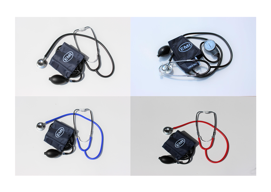 EMI 933 Procuff Sphygmomanometer Set w/Black Dual Head Stethoscope (Ch – KPaul Medical